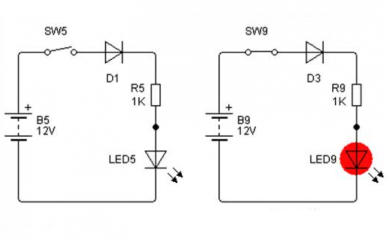 Gambar 3 Contoh Rangkaian Dioda yang Mudah Dipahami